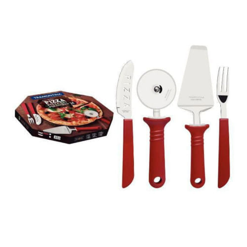 Juego - Cubiertos - Pizza - Rojo - 14 Piezas - Tramontina - Nueva ...