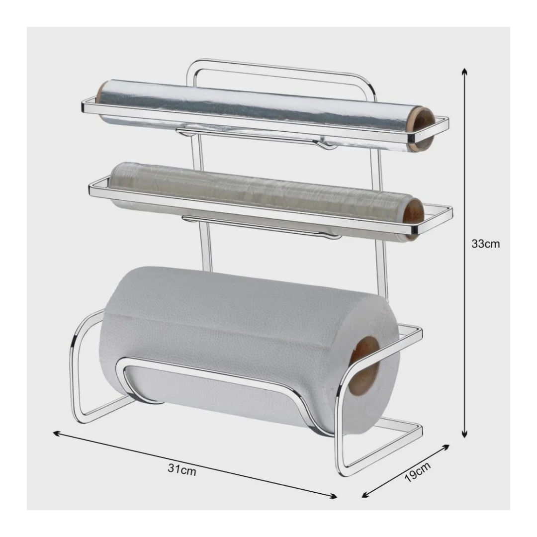 Soporte Para Rollo Triple - Nueva Americana