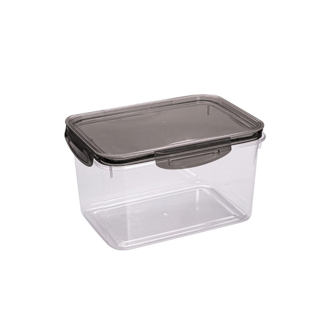 Tupper Rectangular 4L Negro - Nueva Americana