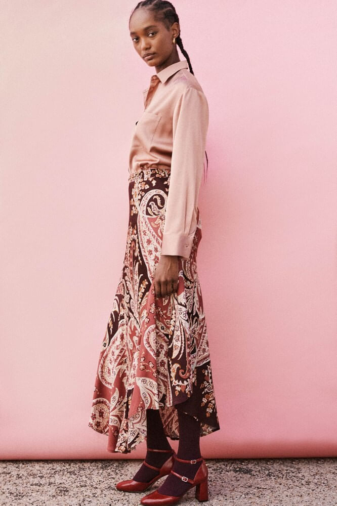 Pollera Larga Estampada - Nueva Americana